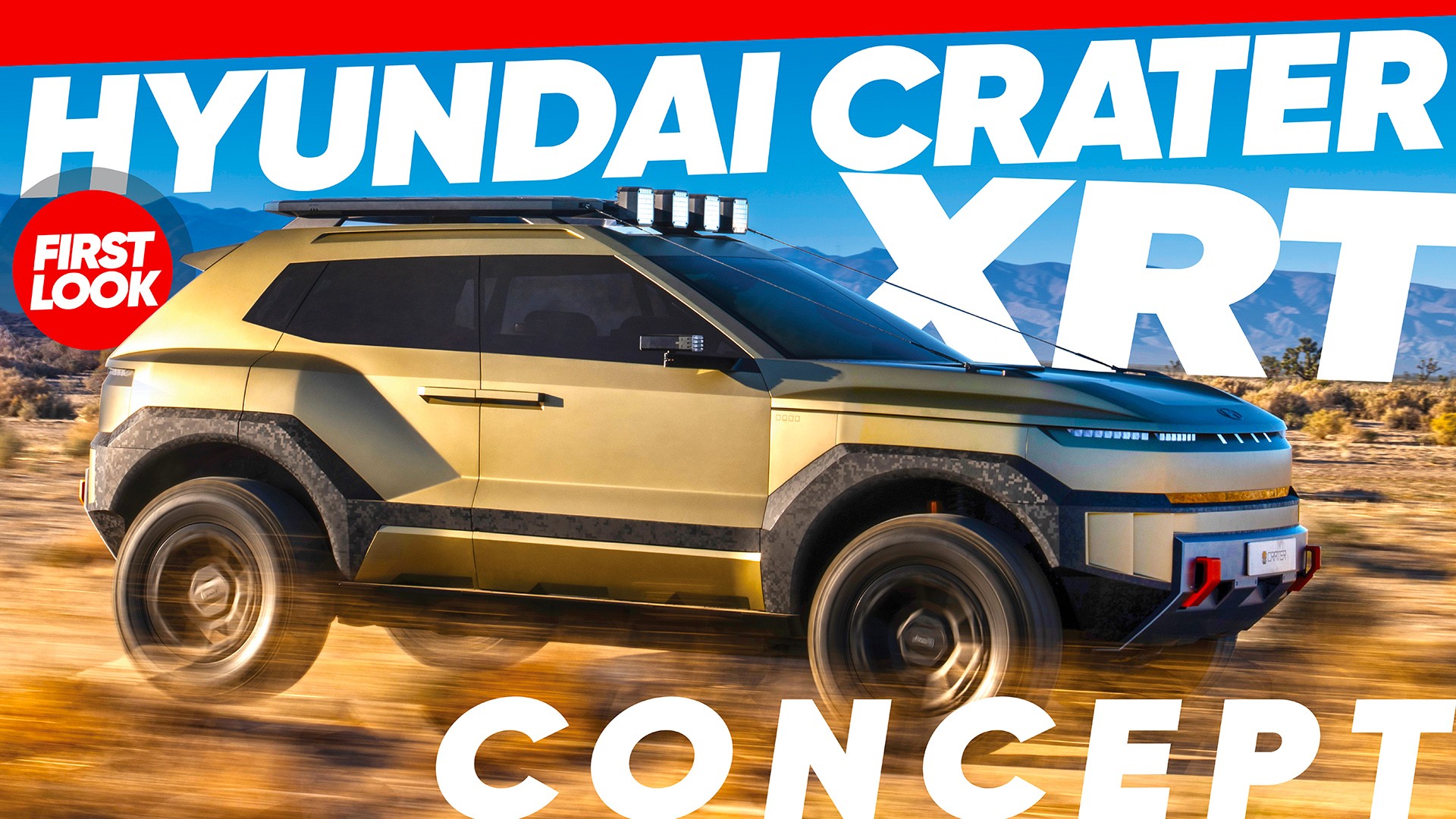 Watch Out Ford Bronco, Jeep Recon? Hyundai Crater SUV Concept Takes XRT ...